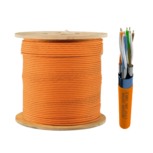 M05D2825 - Câble Ethernet Cat6A F/FTP 10GbE 500m AWG23 LSZH Orange ...